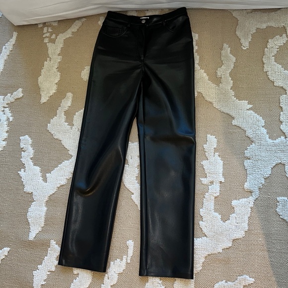 Aritzia | Pants & Jumpsuits | Aritzia Leather Pants | Poshmark